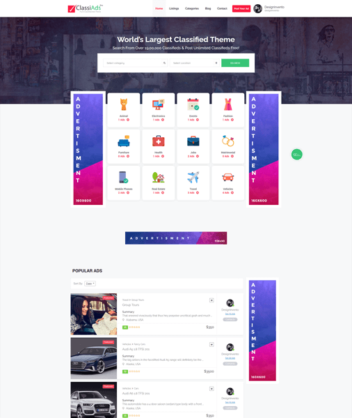 ClassiAds – Classified WordPress Theme – #1 Best Classified Ads WordPress Theme