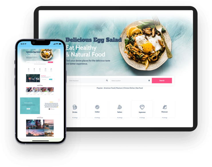 Foodirectory - Food Directory WordPress Theme - Designinvento