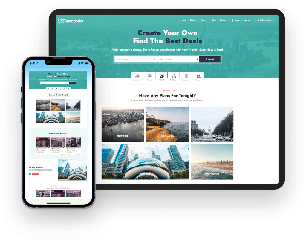 Directorio - WordPress Directory & Listing Theme - Designinvento