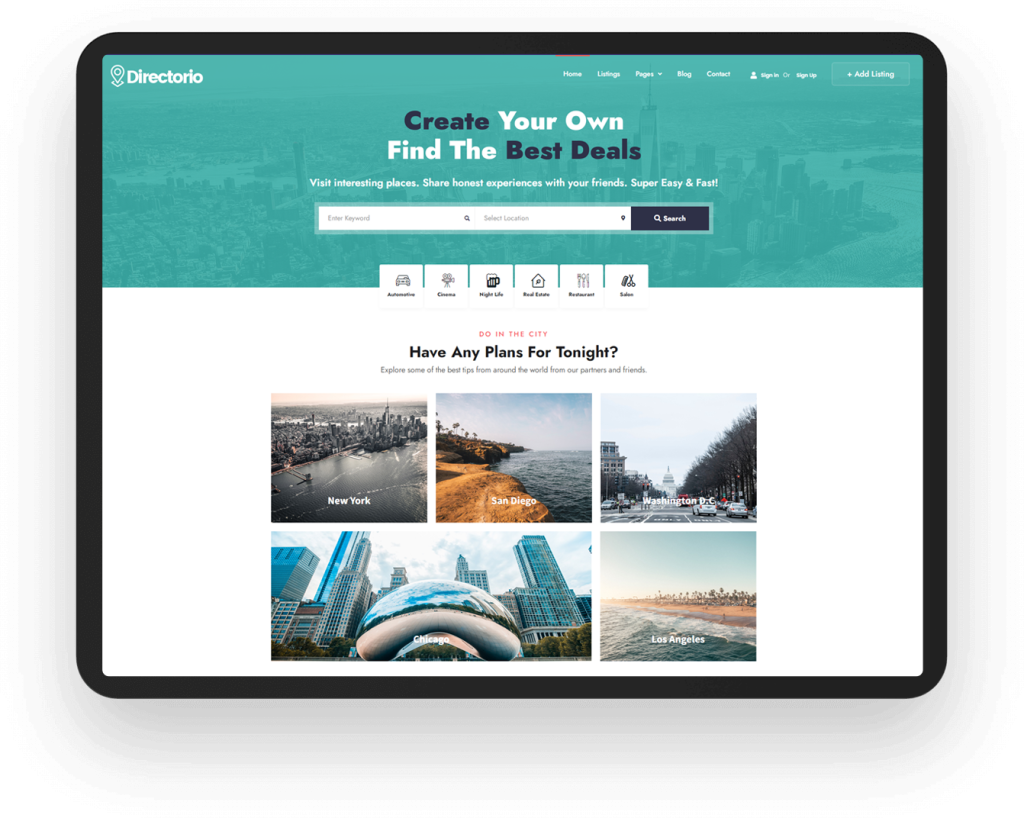 Directorio - WordPress Directory & Listing Theme - Designinvento
